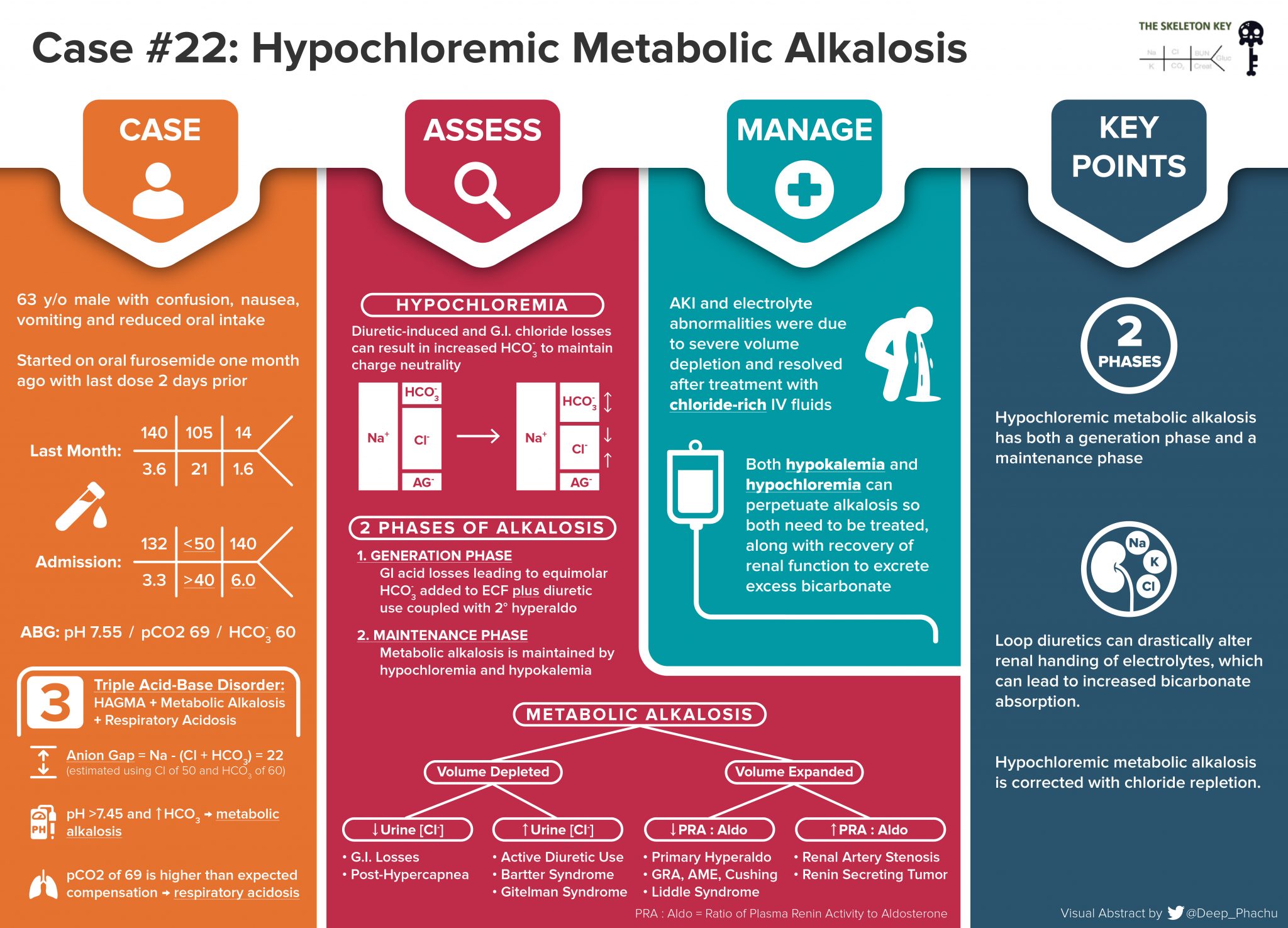 Skeleton Key Group Case 22: Hypochloremic Metabolic Alkalosis - Renal ...