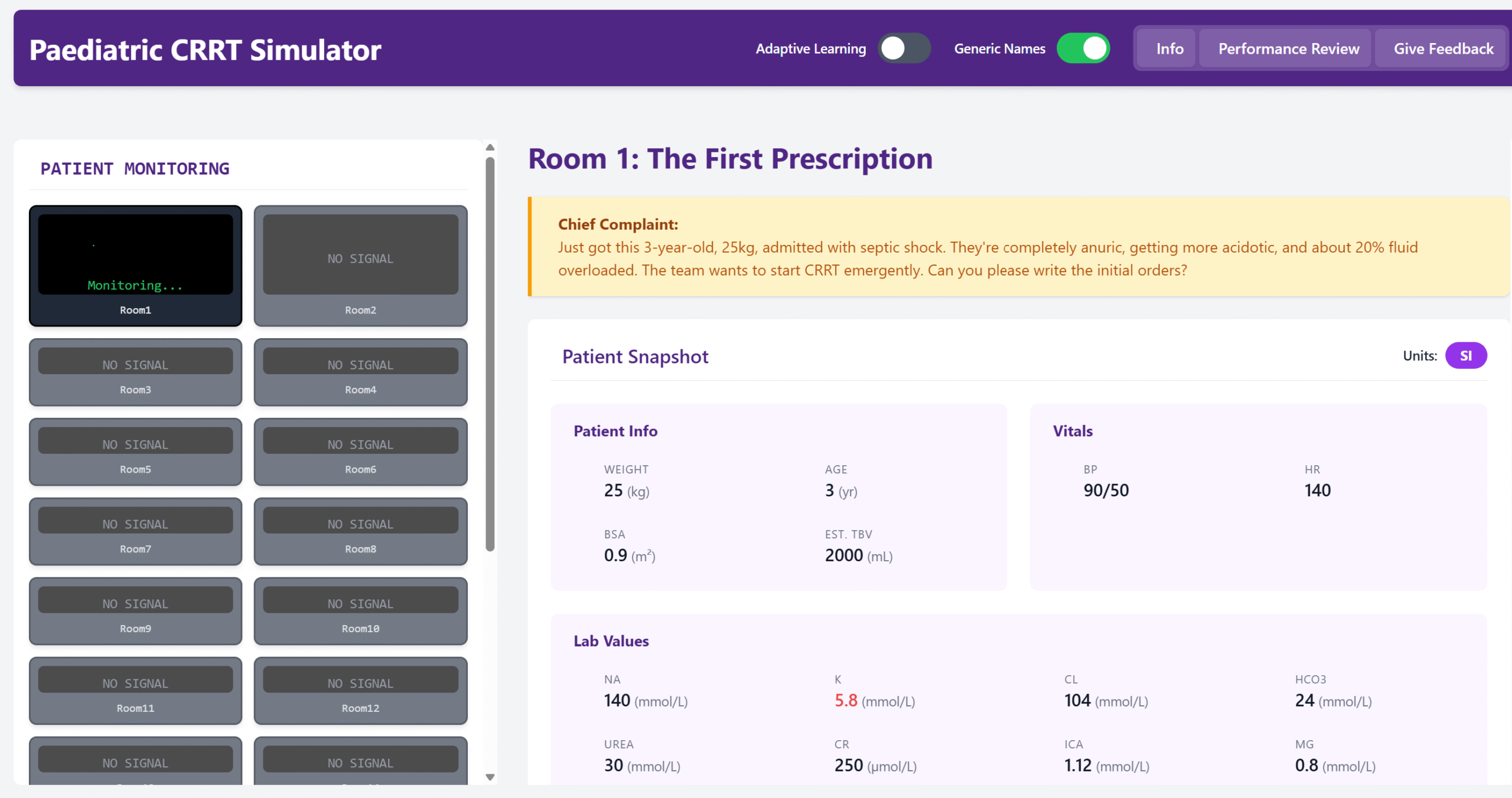 Practicing CRRT Anywhere: A Virtual Pediatric Continuous Renal ...