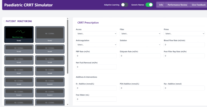 Practicing CRRT Anywhere: A Virtual Pediatric Continuous Renal ...
